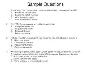 APMP Foundation Certification Session 2 - Proposal Planning | PDF