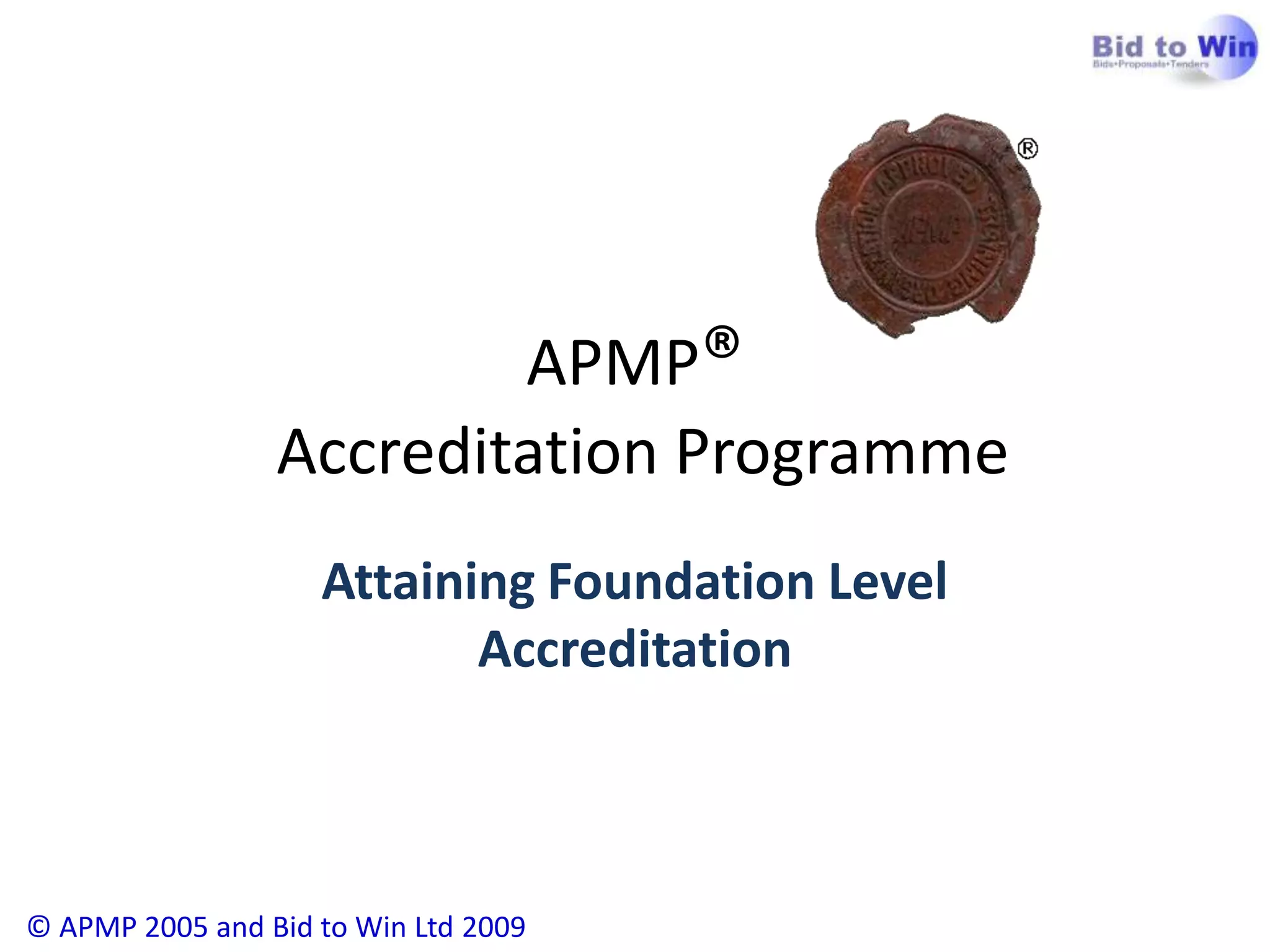 Apmp Foundation Introduction 0v0 | PPT
