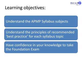 APMP Foundation Introduction | PPTX
