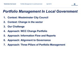 Apm portfolio management in local government - Tim Hopkins | PPT ...