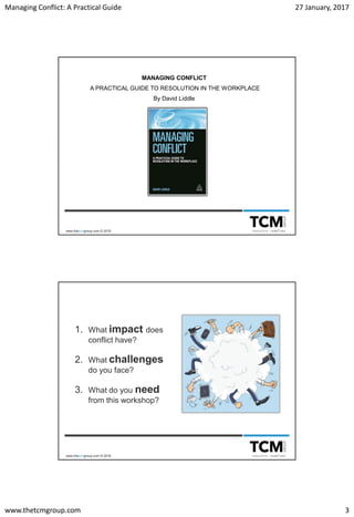 APM presentation. managing conflict: a practical guide | PDF