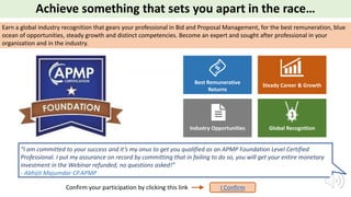 APMP Foundation Level Certification Webinar Series - Season 2 | PPT