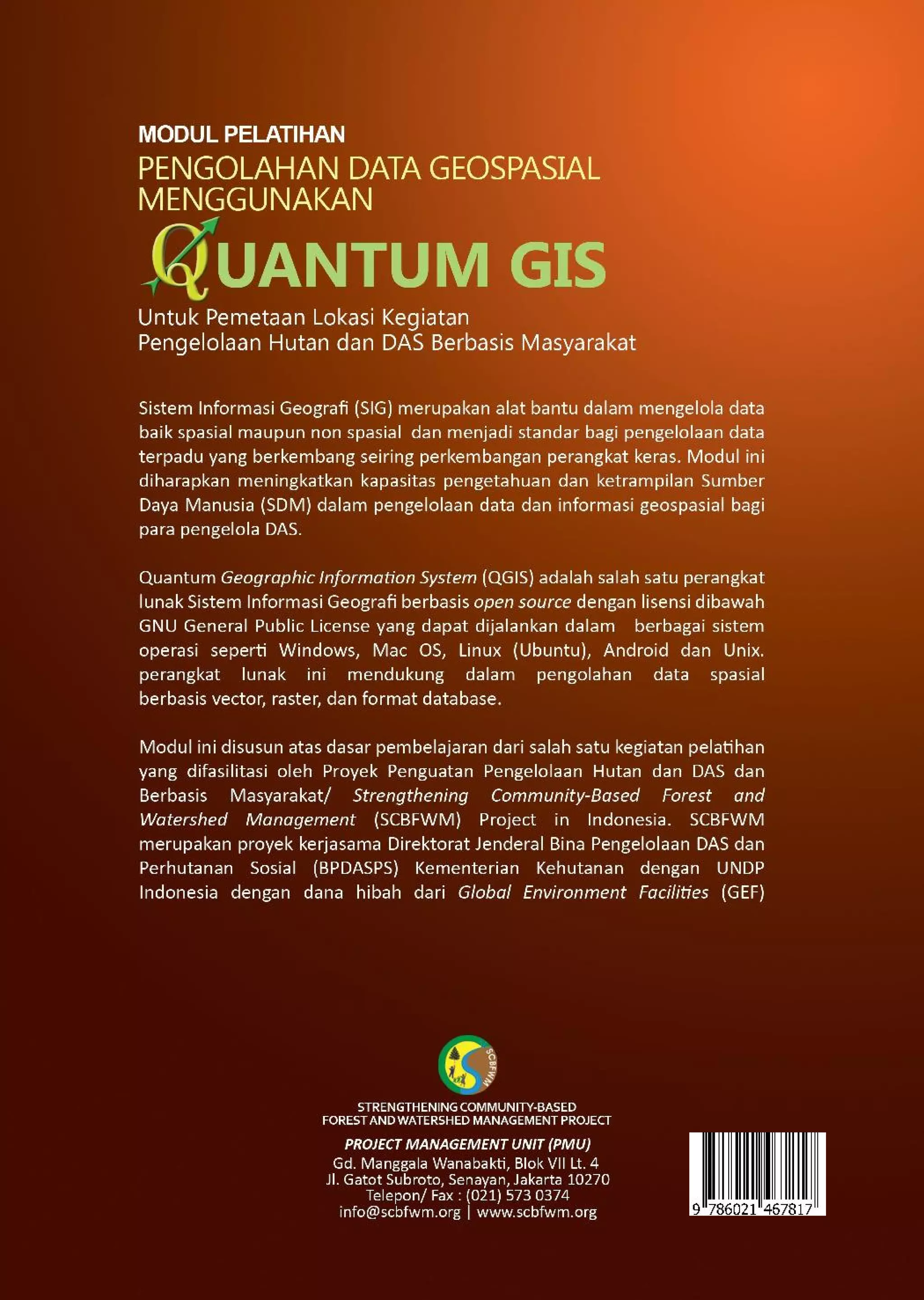 modul pelatihan pengolahan data spasial menggunakan quantum gis | PDF