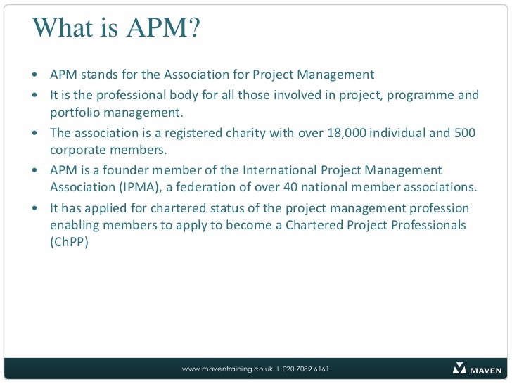 Quick Guide to APM Qualifications