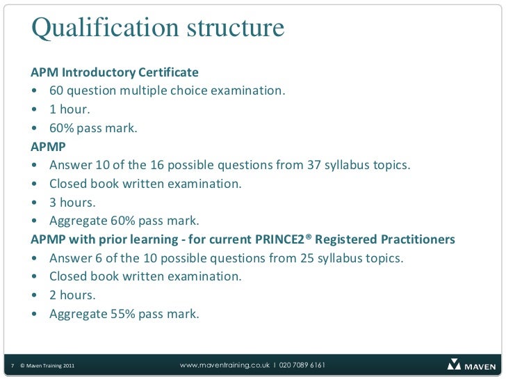 Quick Guide to APM Qualifications