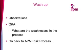APM Four seasons of risk - Scotland overview | PPTX | Business ...