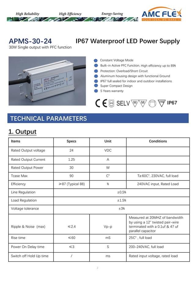 APMS-30-24 Datasheet | PDF | Home Appliances | Home & Garden