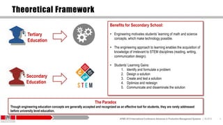 Introducing Engineering Concepts to Secondary Education through the ...