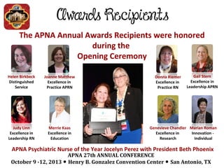 APNA 27th Annual Conference: Celebrating Psychiatric Mental Health ...