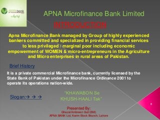 Apna bank intro & products