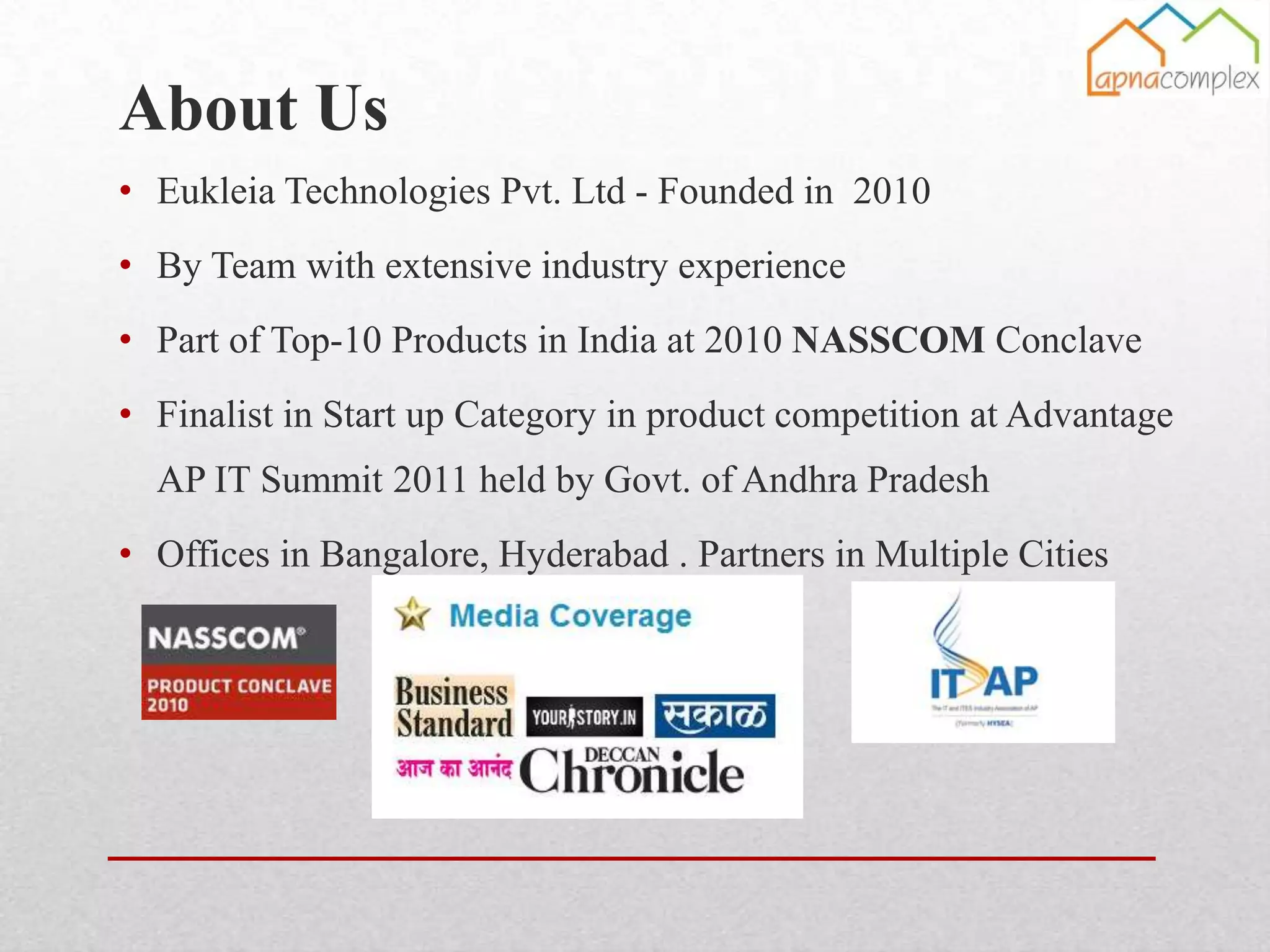 ApnaComplex Profile and Overview | PPTX