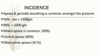 APNEA IN NEONATES DURING THEIR EARLY DAYS OF LIFE | PPTX
