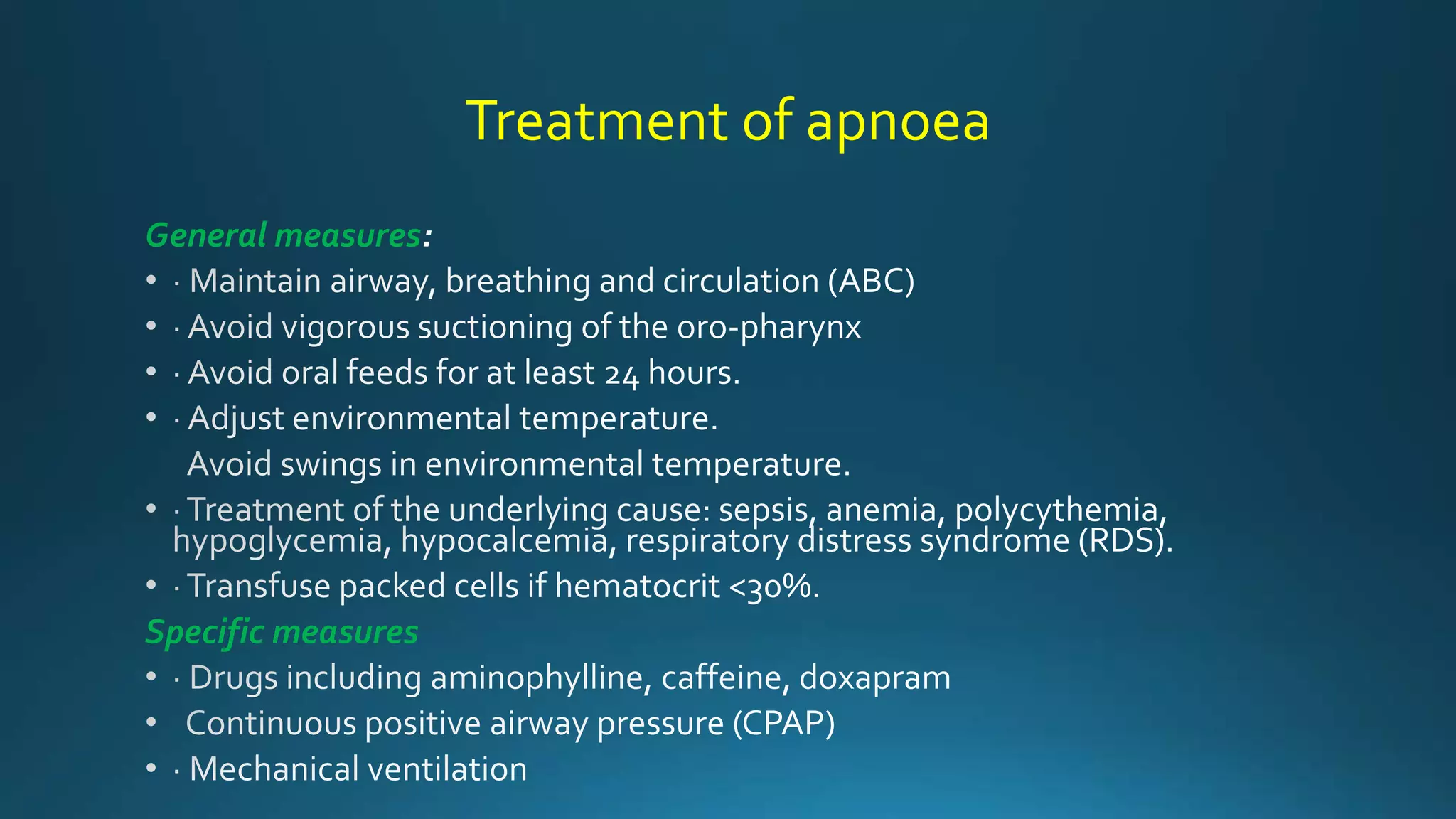 Apnea of prematurity | PPTX