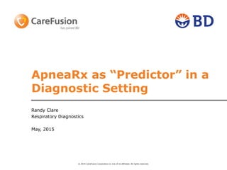 Apnea rx diagnostic protocol final | PPTX | Ear, Nose and Throat ...