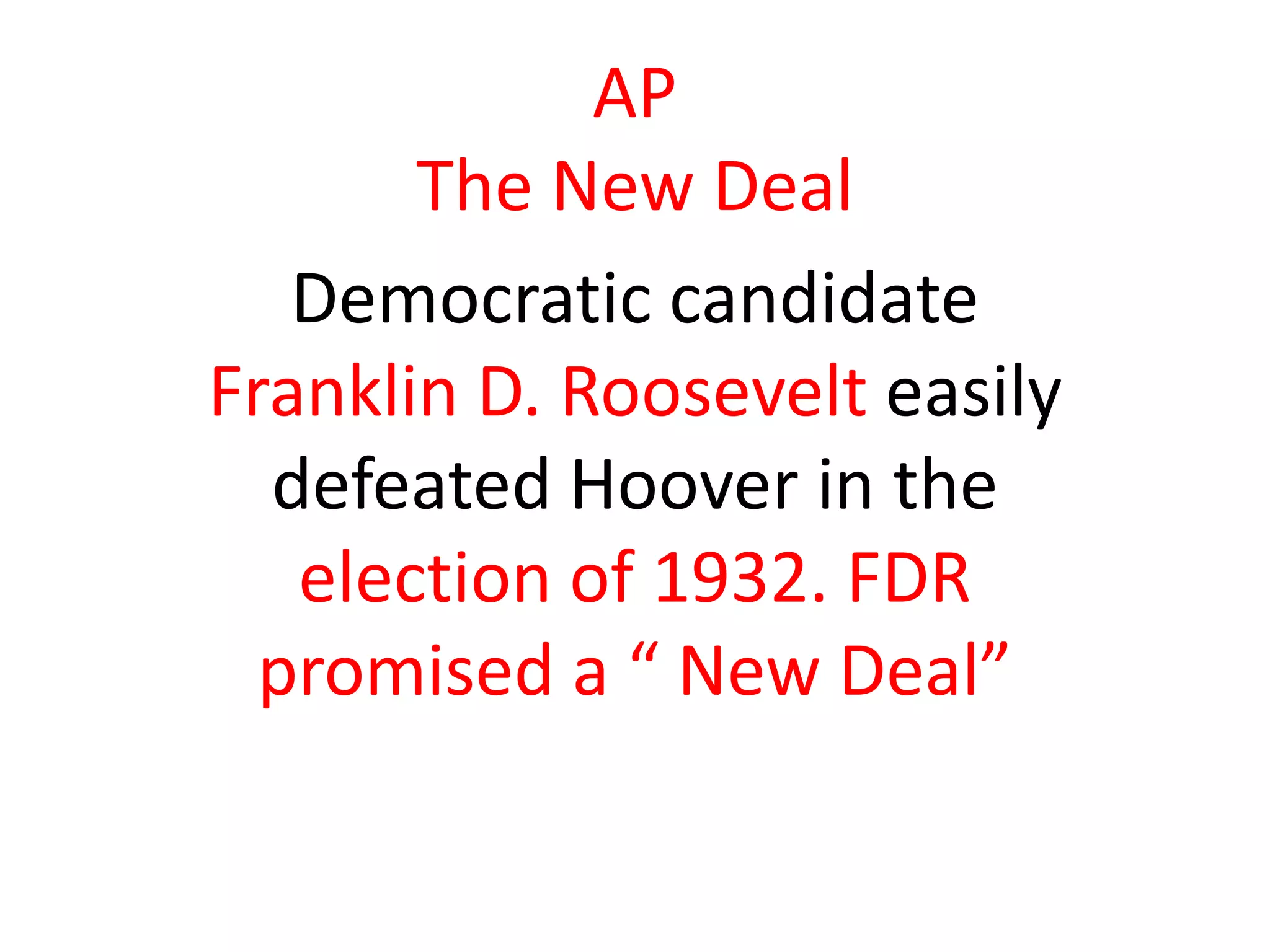 Ap new deal | PPTX