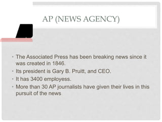 AP news agency | PPTX