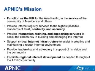 APNIC Updates by Zen Chuan Ng | PPT
