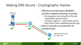 23rd PITA AGM and Conference: DNS Security - A holistic view | PPT