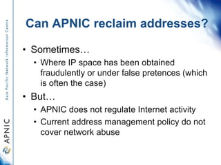 apnic handling-network-abuse | PDF
