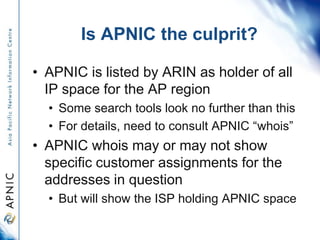 apnic handling-network-abuse | PDF