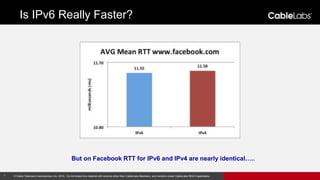 Comparing IPv6 and IPv4 Performance, by John Berg [APNIC 38 / IPv6 ...