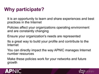TWNIC OPM: APNIC PDP | PPT