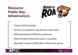 APNIC Update, APEC TEL 54 | PPT