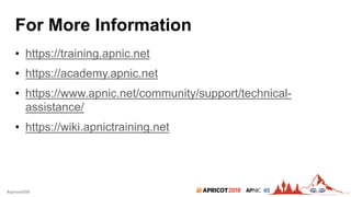 APNIC training 2018 | PPT