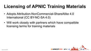 APNIC training 2018 | PPT