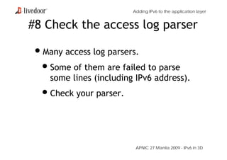 Adding IPv6 to the application layer | PPT | Computer Networking | Computing