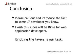 Adding IPv6 to the application layer | PPT | Computer Networking | Computing