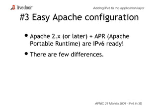 Adding IPv6 to the application layer | PPT | Computer Networking | Computing