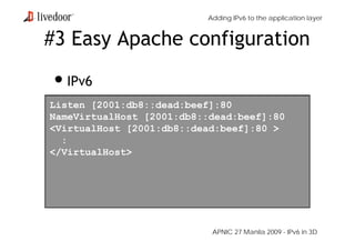 Adding IPv6 to the application layer | PPT | Computer Networking | Computing