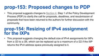 40th TWNIC Open Policy Meeting: APNIC PDP update | PPT