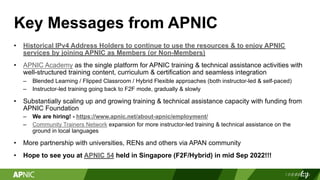 APAN 54: APNIC Report | PPT