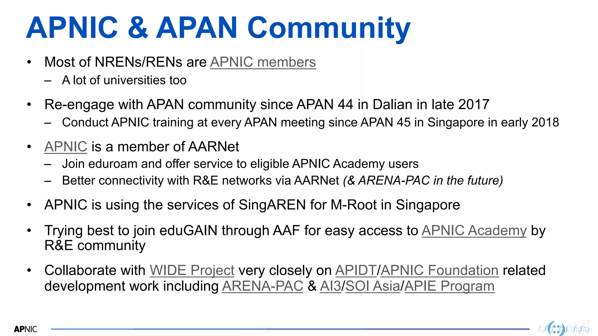 APAN 56: APNIC Report | PDF | Telecommunications Industry | Industries