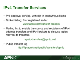APNIC Update - Member Briefing | PDF | Computer Networking | Computing
