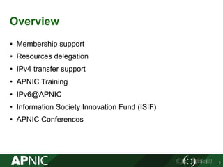 APNIC Update - Member Briefing | PDF | Computer Networking | Computing