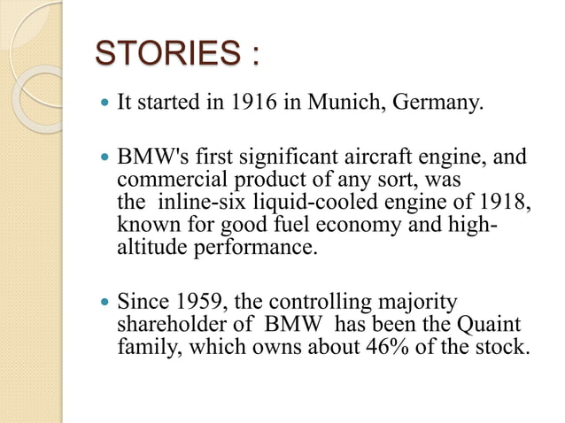 BMW presentation | PPTX