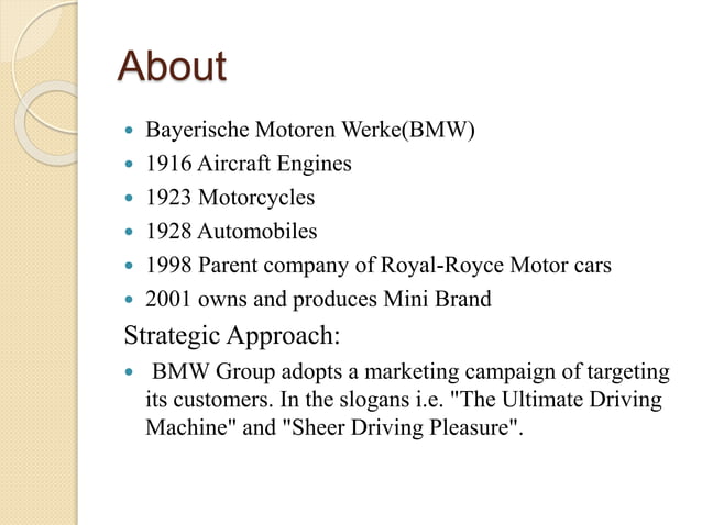 BMW presentation | PPTX