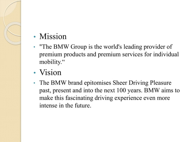BMW presentation | PPTX