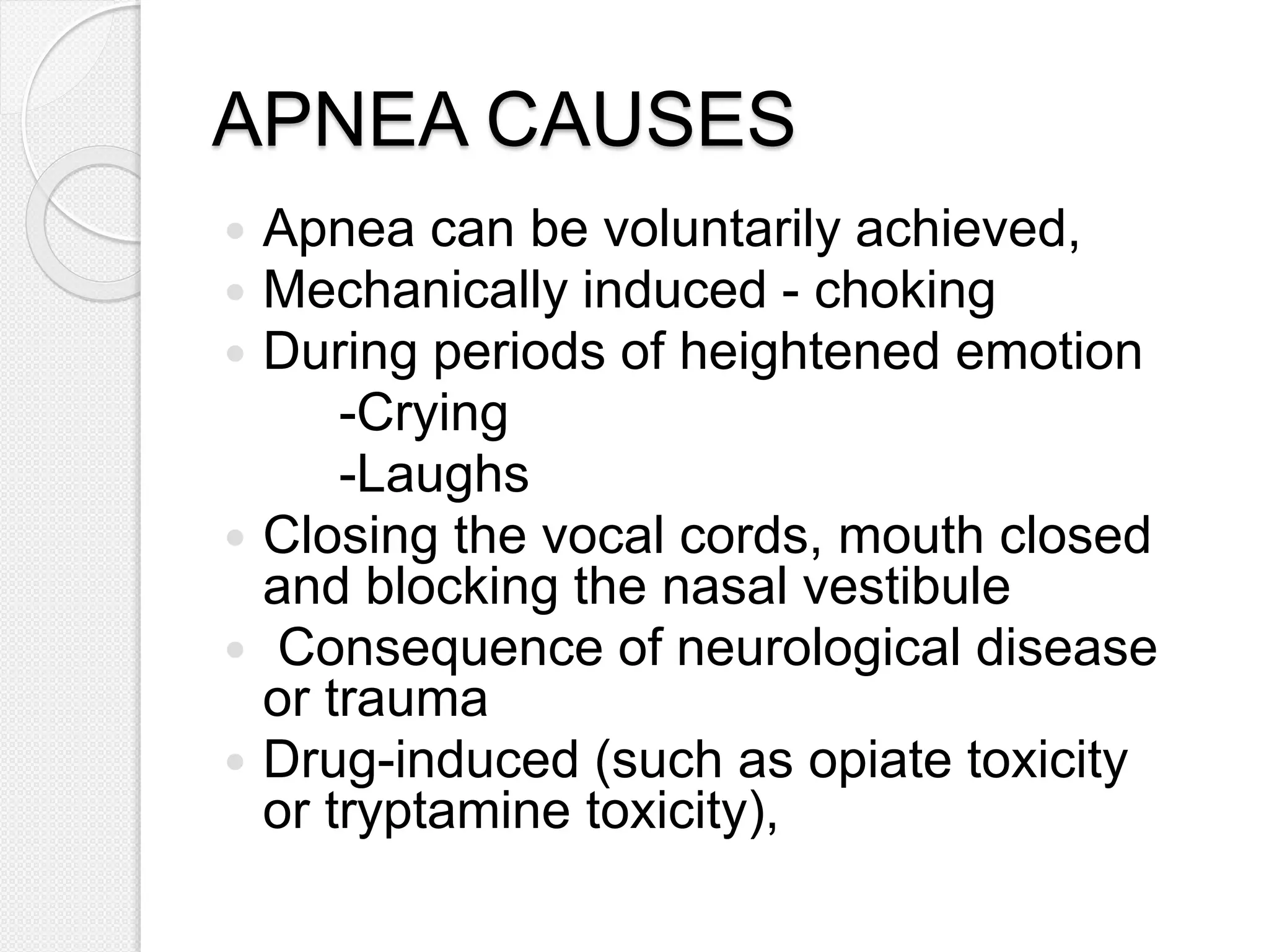 Apnoea (sleep apnea) | PPTX
