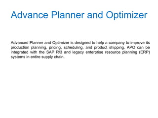Apo scm overview | PPTX