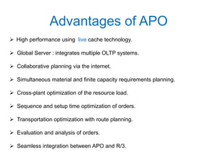 Apo scm overview | PPTX