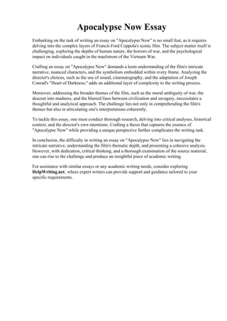 Apocalypse Now Essay.pdf