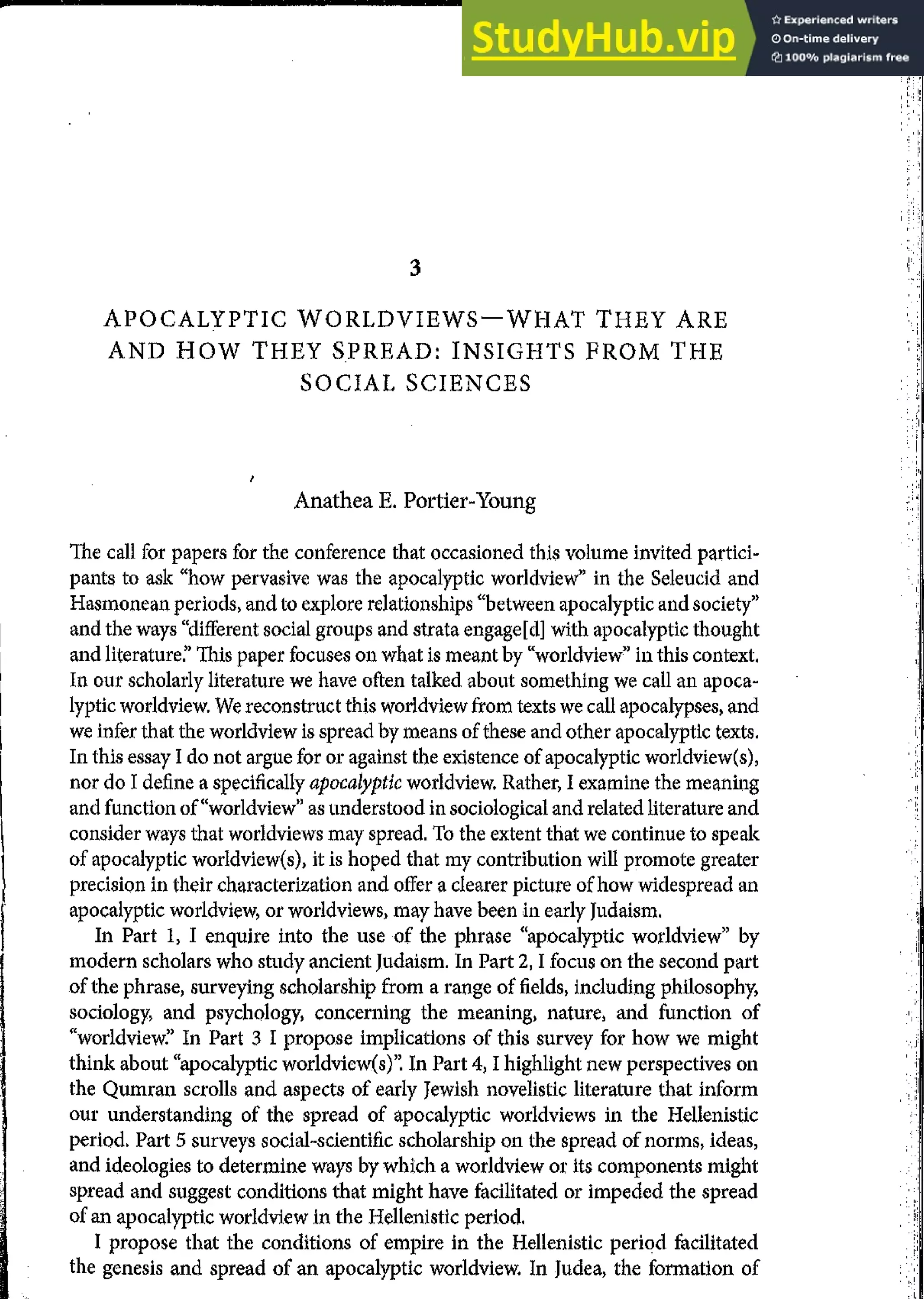 Apocalyptic Worldviews -- What They Are And How They Spread Insights ...