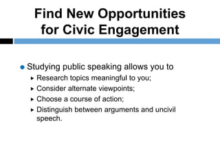 A Pocket Guide to Public Speaking Chapter 1 | PPTX