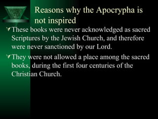 Apocrypha And Biblical Interpretation | PPT