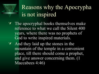 Apocrypha And Biblical Interpretation | PPT