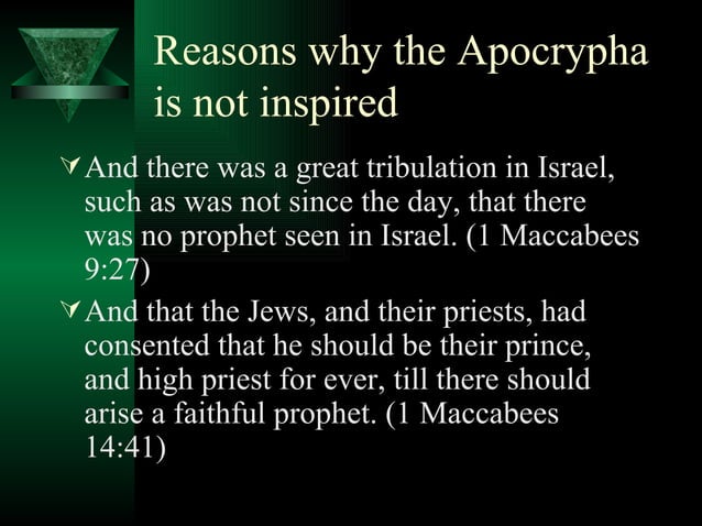 Apocrypha And Biblical Interpretation | PPT